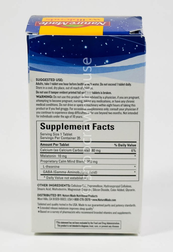06/2025 ~ Nature Made wellblends SLEEP LONGER 10mg Melatonin 35 tab Max ...
