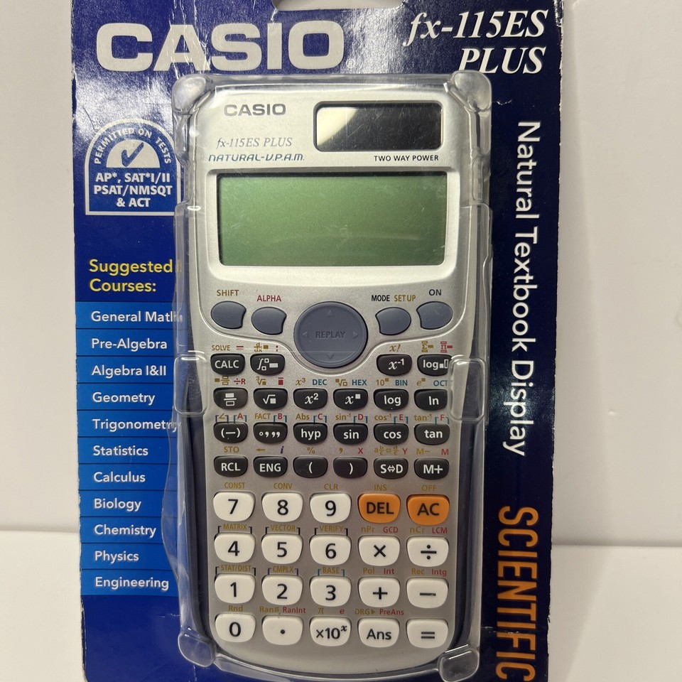 Casio fx-115ES Plus Scientific Calculator Natural Textbook Display New ...