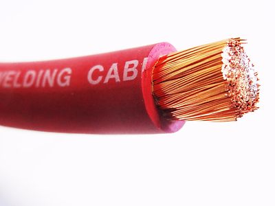 #1 AWG EXCELENE WELDING/BATTERY CABLE RED 600V COPPER MADE IN USA (BUY ...