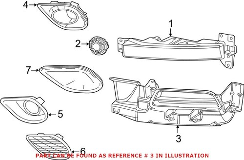 Genuine OEM Fog Light Trim for Dodge 68226543AA | eBay
