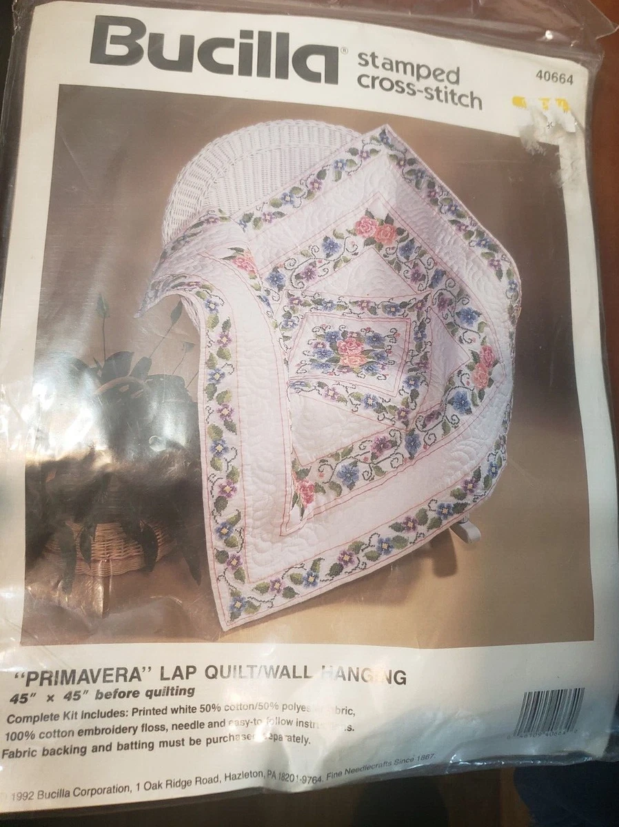 Stamped Cross Stitch Lap Quilts