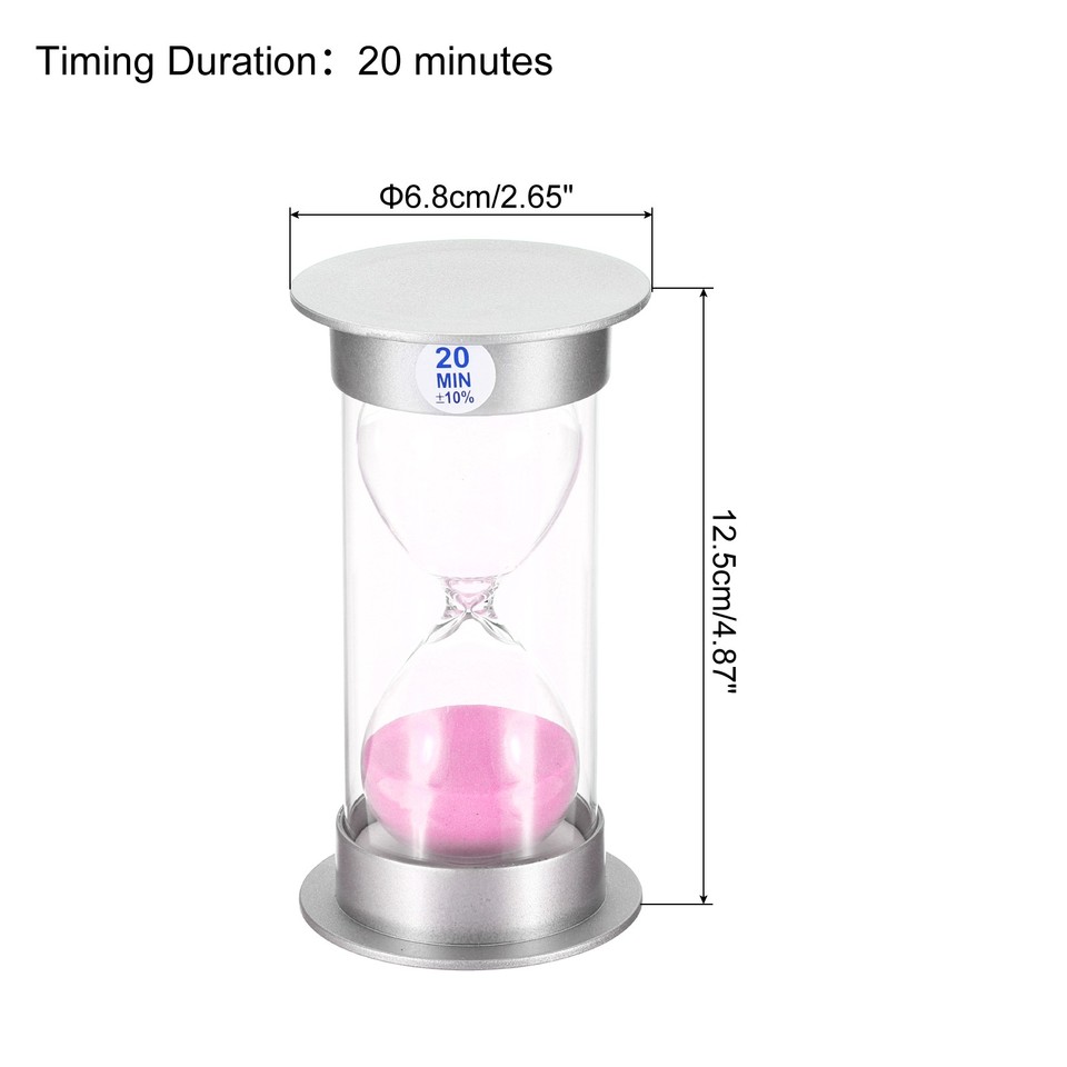20 Minute Sand Timer, Sandy Clock Count Down Sand Glass, Pink Sands ...