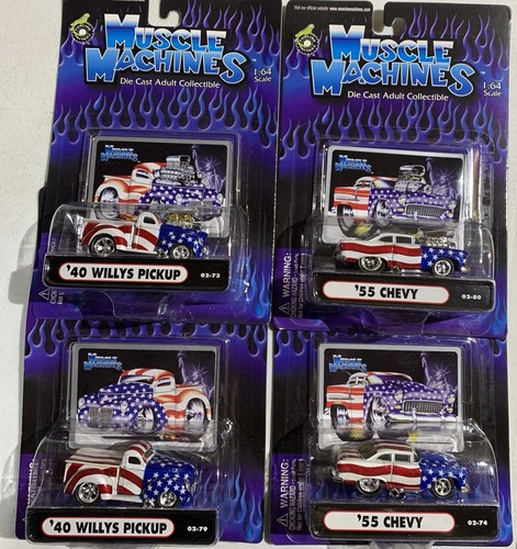 4 Muscle Machine cars 1/64 scale | eBay