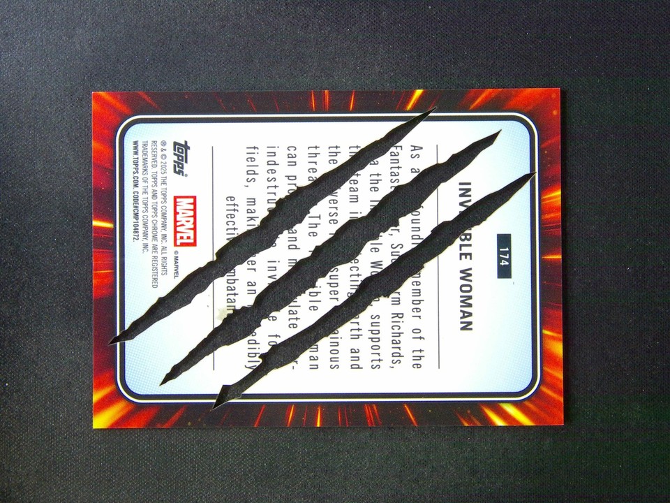 2025 Topps Chrome Marvel Comics Invisible Woman #174 Clawed Variation ...