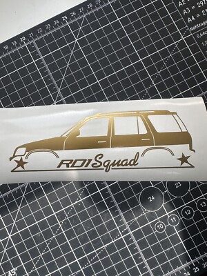 RD1 Squad SUV Silhouette Car Laptop Decal Sticker for Honda CRV 1st gen ...