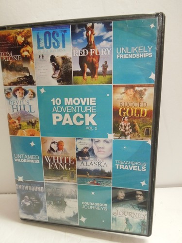 10 Movie Adventure Pack Red Fury White Fang Rugged Gold More! DVD's | eBay