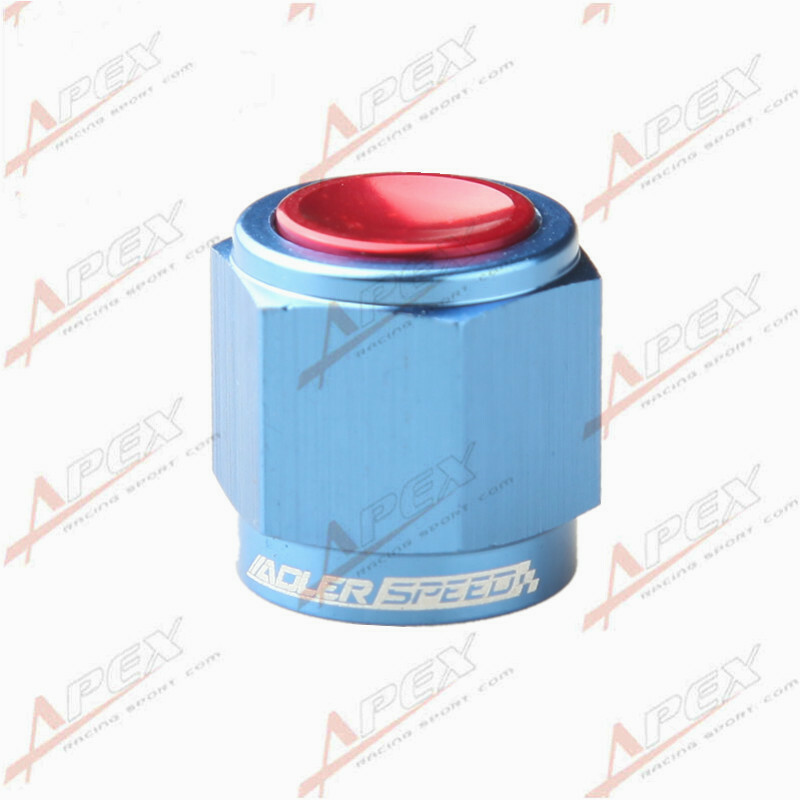 6AN -6AN AN6 Flare Cap Caps Block Off Fitting Aluminum Red/Blue | eBay