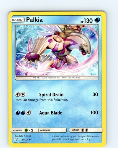 Pokemon TCG Palkia S&M Shining Legends 24/73 Holo Rare Card NM | eBay