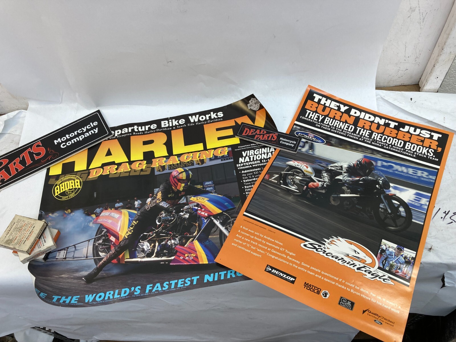 Harley AHDRA drag racing posters top fuel V-Rod look | eBay