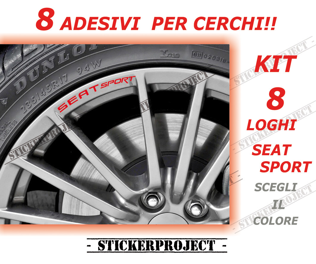 Seat Sport Rims Decal Stickers - Ibiza Leon Cupra St Mii | eBay UK