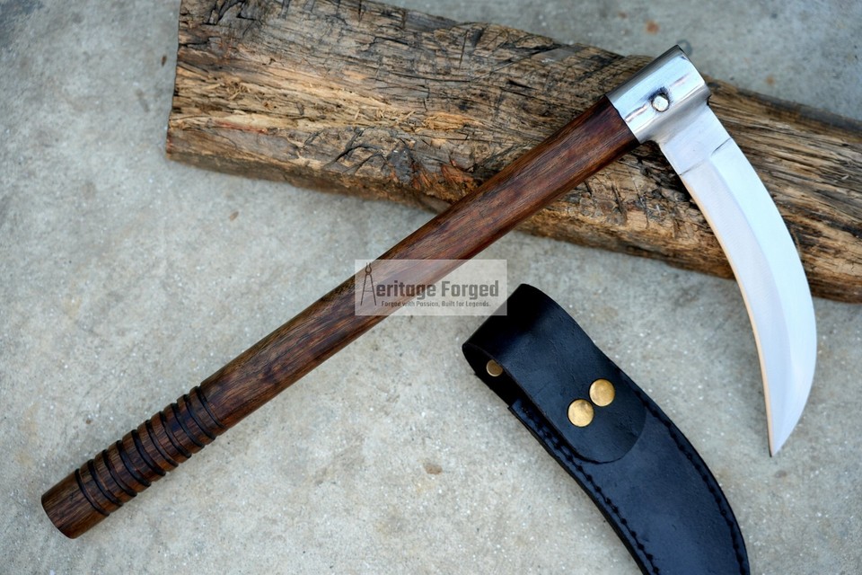 KAMA KNIFE/Traditional Japanese knife/Farmer Sickle/Handforged/Hunitng ...