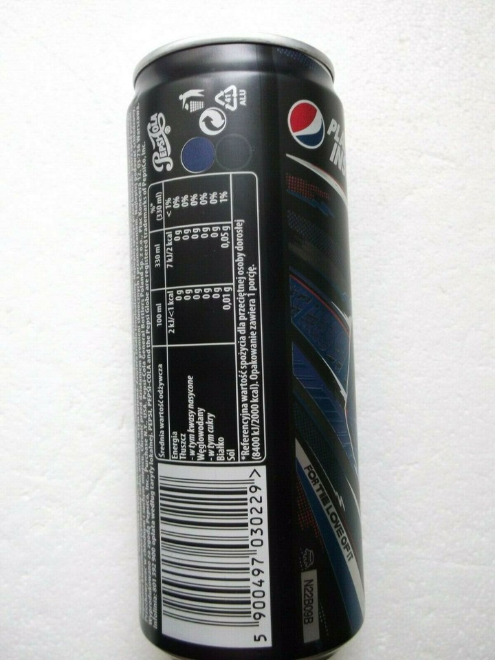 PEPSI MAX MESSI from POLAND 2022 empty slim can 330ml top opened | eBay