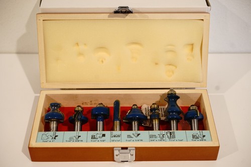 Woodline USA 8 Piece 1/2" Shank Picture Frame Router Bit Set | eBay