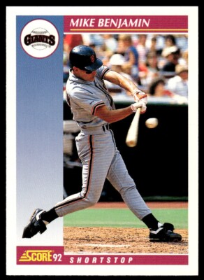 1992 Score Baseball Card Mike Benjamin San Francisco Giants #649 | eBay