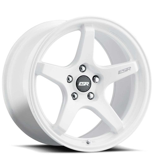 18" Staggered ESR Wheels AP5C Gloss White JDM Style Rims (4pcs) | eBay