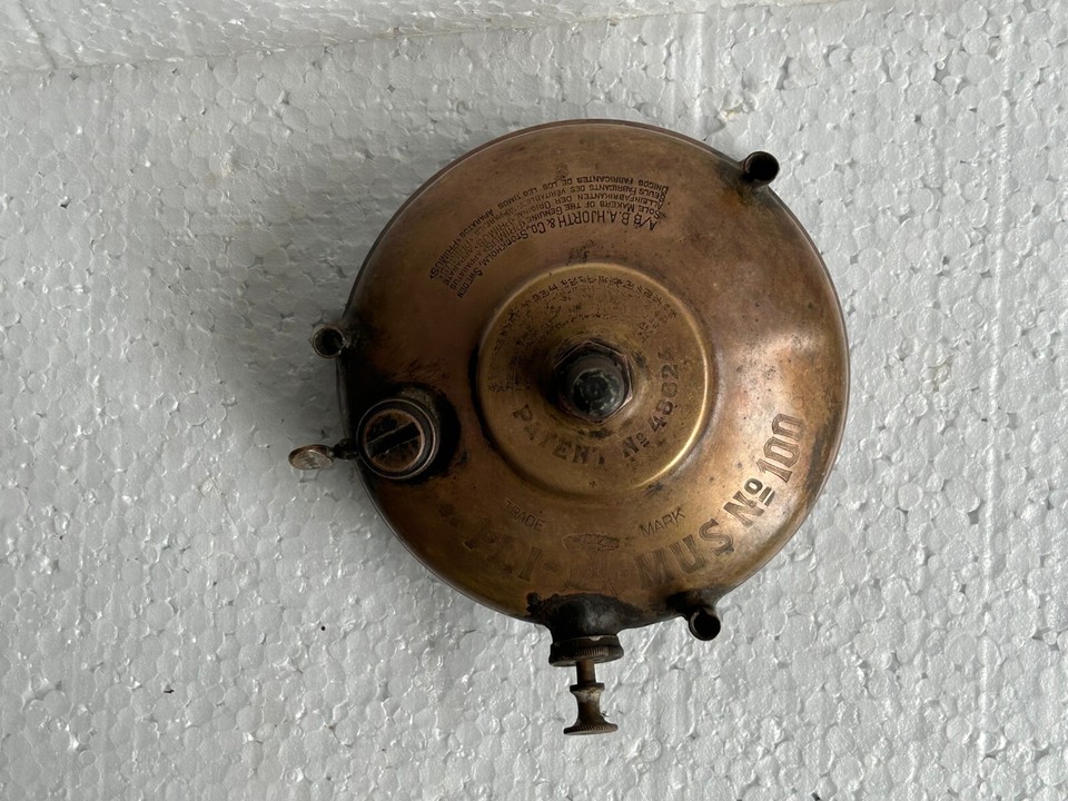 RARE OLD VINTAGE PRIMUS NO.100 PATENT NO.48624 BRASS KEROSENE CAMP ...