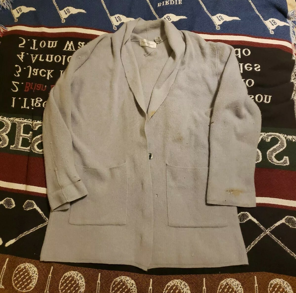 Vintage Evan Picone Lambswool Rabbit Hair Angora Card… - Gem