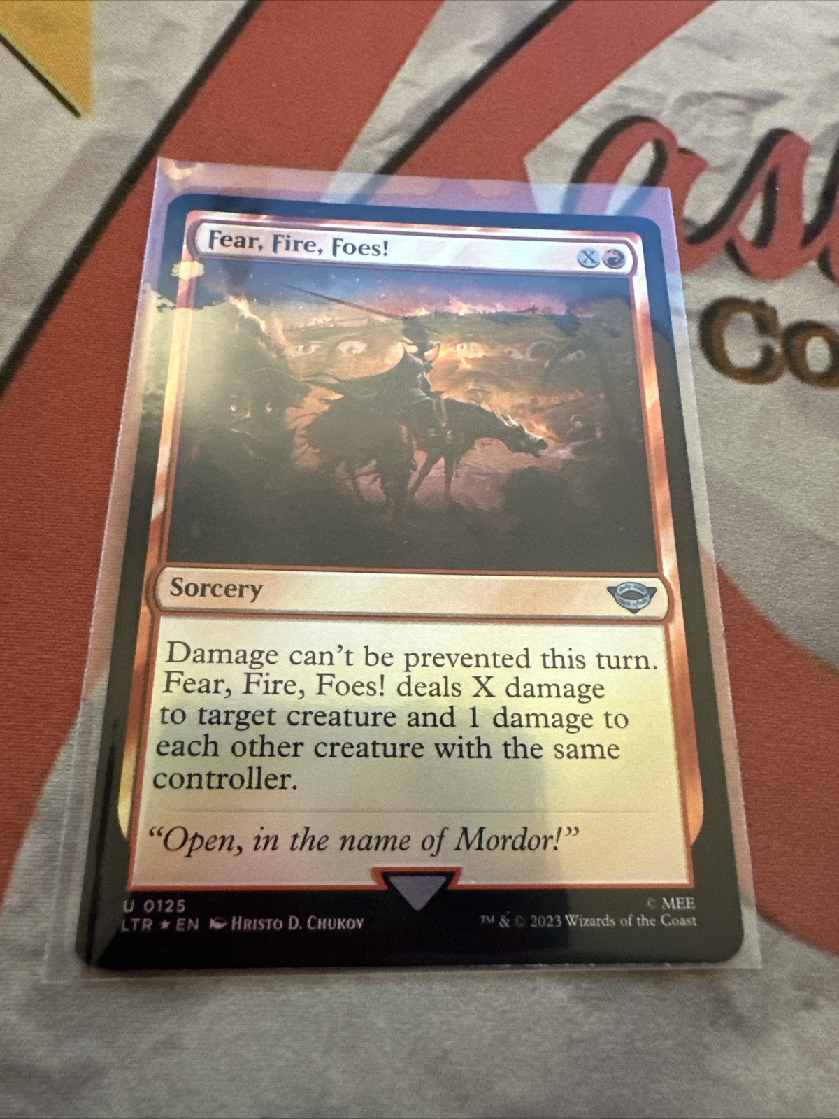 Fear, Fire, Foes! 0125 Uncommon Foil Lord of the Rings MTG Near Mint | eBay