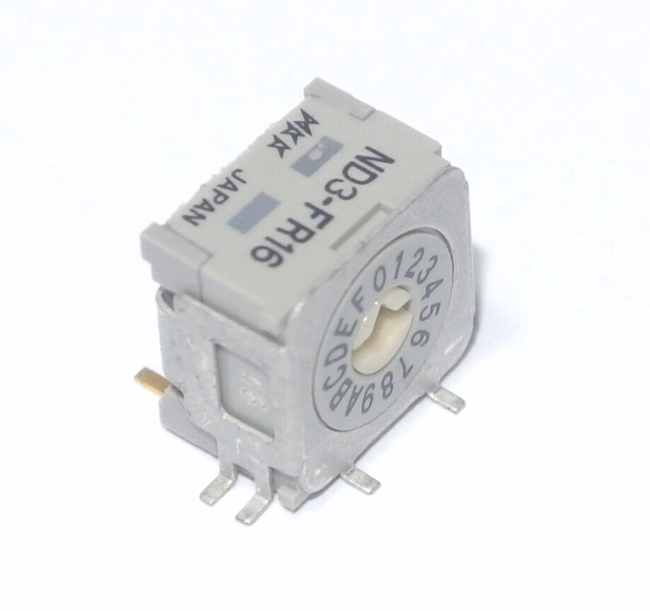 ND3-FR16 NKK JAPAN SWITCH ROTARY DIP HEX 100MA 5V ND3-FR16H _ [QTY=1pcs ...