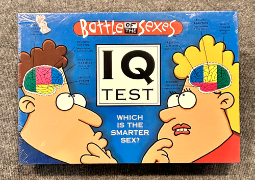 BATTLE OF THE SEXES IQ TEST Board Game NEW & FACTORY SEALED! 2-8 ...