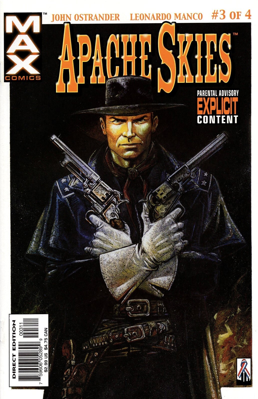 Apache Skies #1-4 complete set Rawhide Kid Marvel Comics Ostrander ...