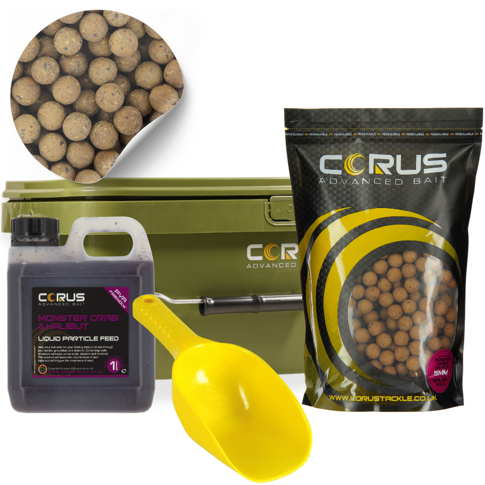 1 kg Boilies Liquid Feed Baiting Spoon And Carp Fishing Bait Bucket ...