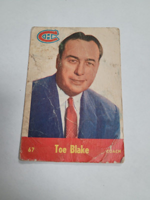 1955-56 Parkhurst Toe Blake #67 Poor Vintage Hockey Card | eBay