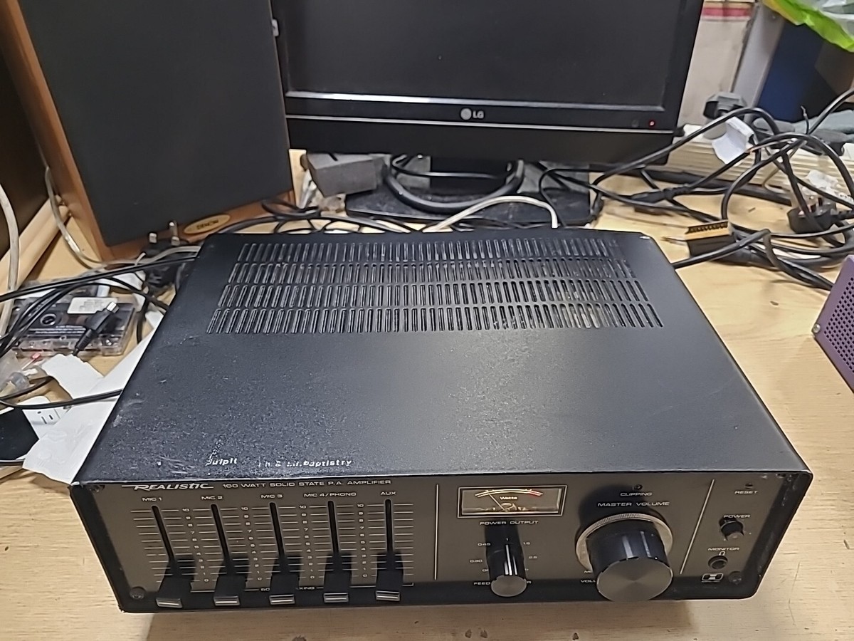 Pap Amp 233is De Parede Para Realistic MPA 30 20 Watt 120VAC Mobile PA
