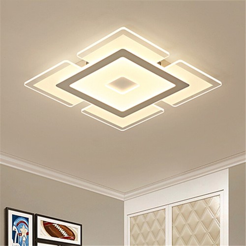 Square LED Ceiling Light Flush Mount Kitchen Bedroom Down Lighting ...