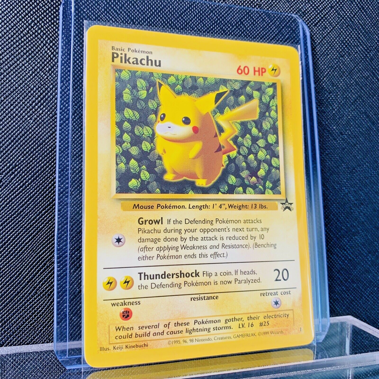 Pokémon IVY Pikachu Black Star 1 League Promo Exclusive WOTC 1999 Card ...