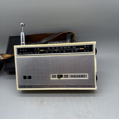 Working Valiant - AM-FM 10 Transistor Vest Pocket Radio It Works | eBay