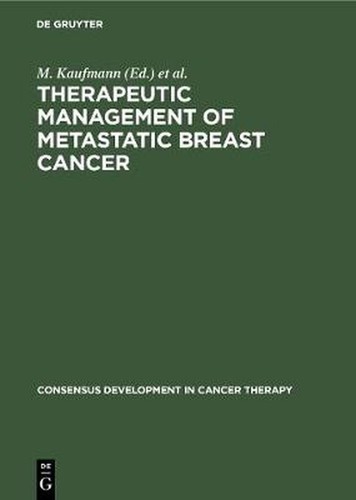 Therapeutic Management of Metastatic Breast Cancer (English) Hardcover ...