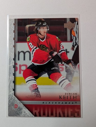 2005/06 UPPER DECK YG DUNCAN KEITH CHICAGO BLACK HAWKS ROOKIE CARD | eBay