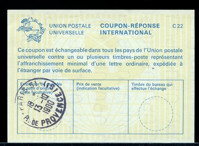 FRANCE -- International Reply Coupon IRC | eBay
