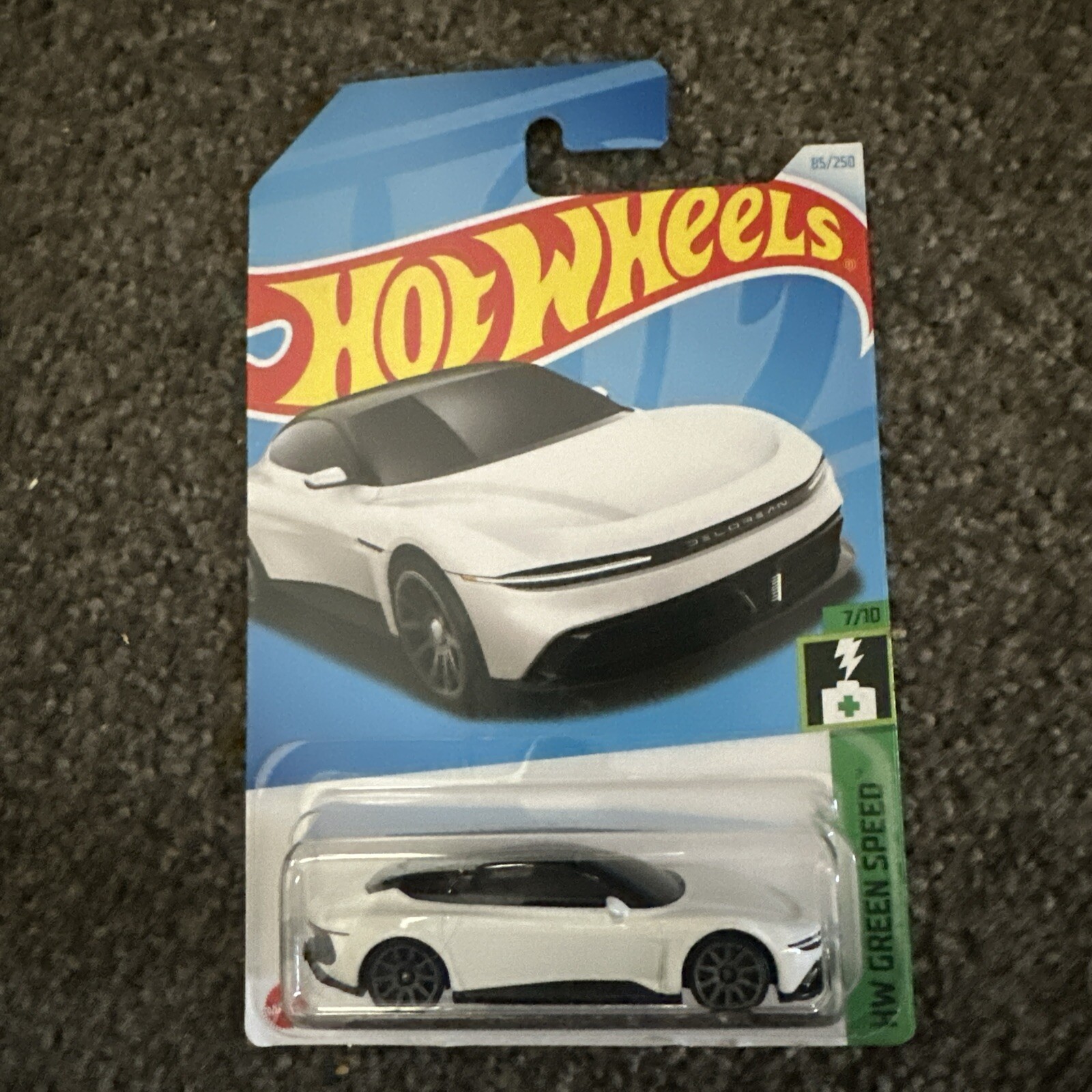 2024 HOT WHEELS DIE CAST HW GREEN SPEED DELOREAN ALPHAS CAR 85 | eBay