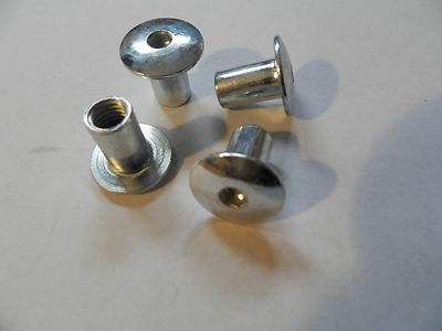 10 Stück Hülsenmuttern M6 verzinkt Rundmutter Innensechskant geschlos ...