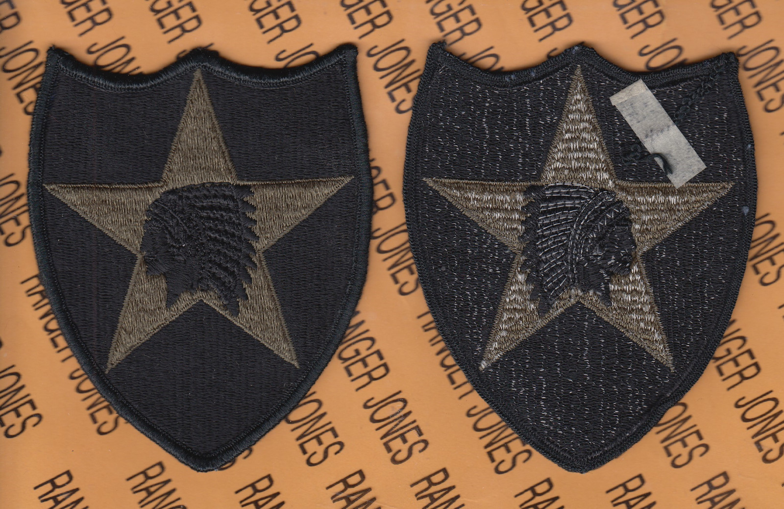 2nd Infantry Division OD Green & Black BDU uniform patch m/e | eBay