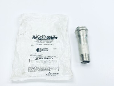 VICTAULIC P596 VIC-PRESS 3/4" MALE THREADED ADAPTER SCH 10/ 304SS ...