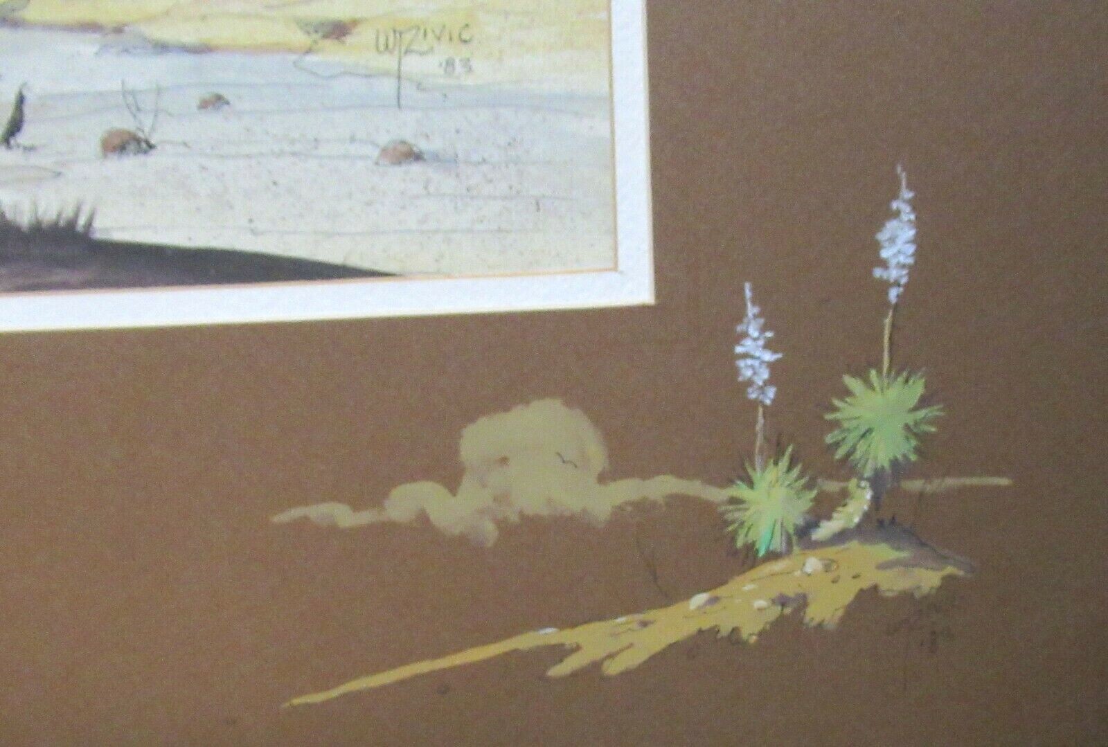 WILLIAM T ZIVIC "PICACHO VISTA" LARGE ORIGINAL WATERCOLOR LANDSCAPE ...