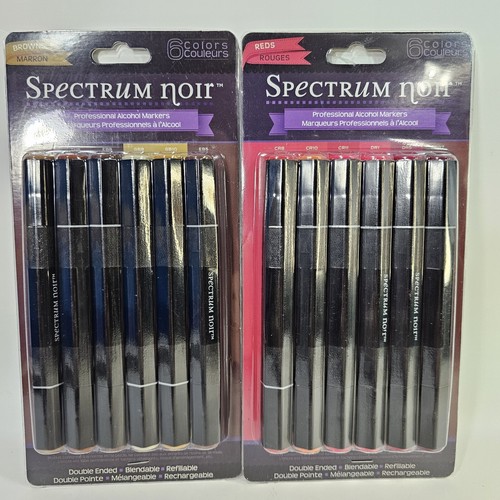 Spectrum Noir Profesional Alcohol Markers Pens Reds Browns Dual Tip ...