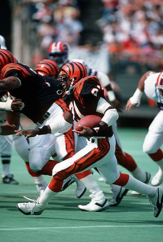 James Brooks Cincinnati Bengals carries the ball v Buffalo B Football ...