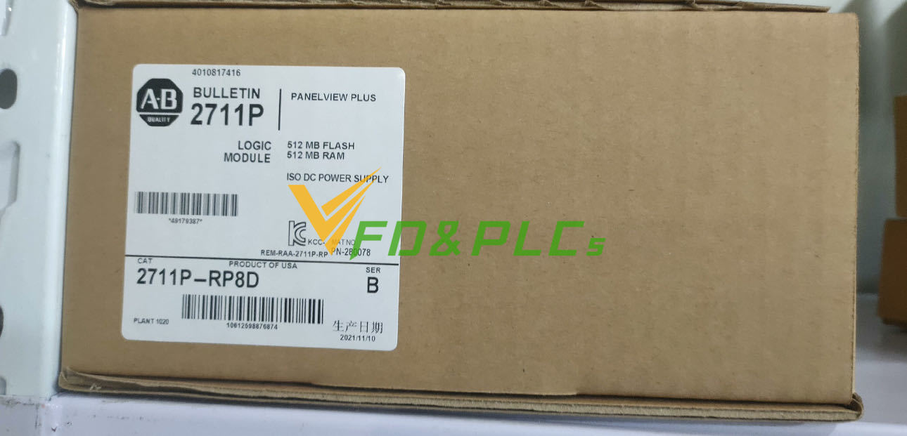 Allen Bradley 2711P-RP8D SERIES B PanelView Plus 700 LOGIC Module 512MB ...