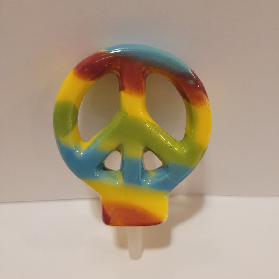 Nora Fleming Peace Sign Hippie Tie Dye Mini Platter Add-On | eBay