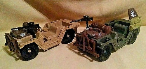 CHAP MEI ARMY VEHICLE SET 2 2008 TOYS R US 4X4 SUV BROWN GREEN LOOSE AS ...