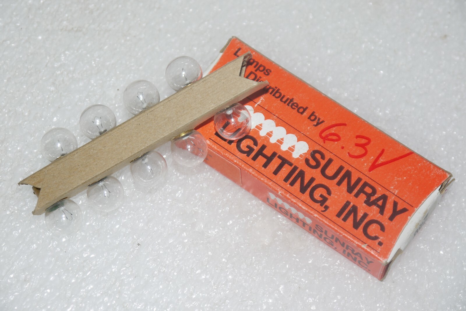 SUNRAY LIGHTING 240 6.3V MINIATURE LAMPS LIGHT BULBS LOT OF 9 NEW | eBay