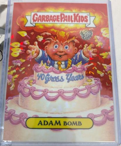 2024 Garbage Pail Kids ADAM BOMB 40th Birthday Atomic Art 5x7" Card RED ...
