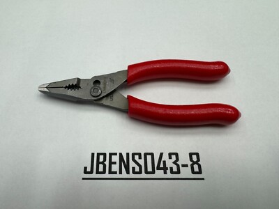 Snap-On Tools USA RED 5" Soft Grip Mini Long Nose Slip Joint Pliers ...