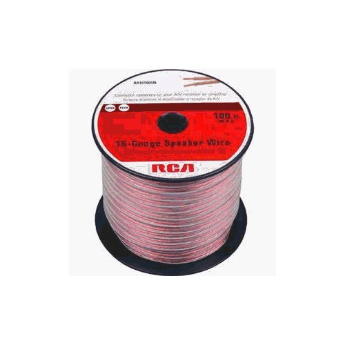 Rca 100 Foot 16 Gauge Speaker Wire - For Speaker, Audio Device, Audio ...