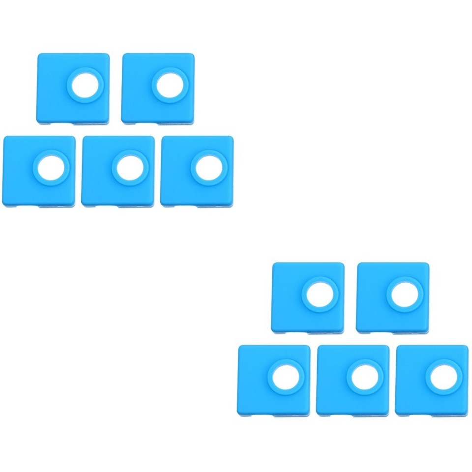 10 pcs Silicone Protective Case Cover 3D Printer MK8 Aluminum Heater ...