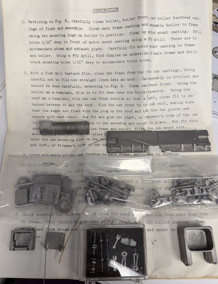 HO Scale Keystone Locomotive Works All Metal Shay Locomotive Kit 105 ...